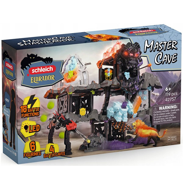Schleich Eldrador Creatures MasterCave Smashrador Fantastična tvrđava sa funkcijama borbe 42757