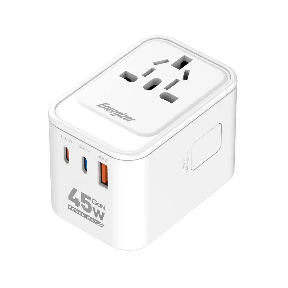 ENERGIZER 2xUSB-C + USB-A 45W Putni adapter