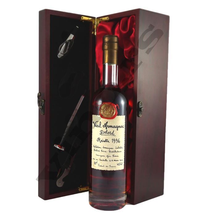 Delord Armagnac Recolte 1996 Wooden Box 0,5 L