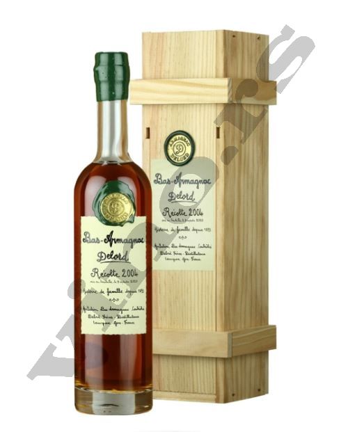 Delord Armagnac Recolte 2004 Wooden Box 0,5 L