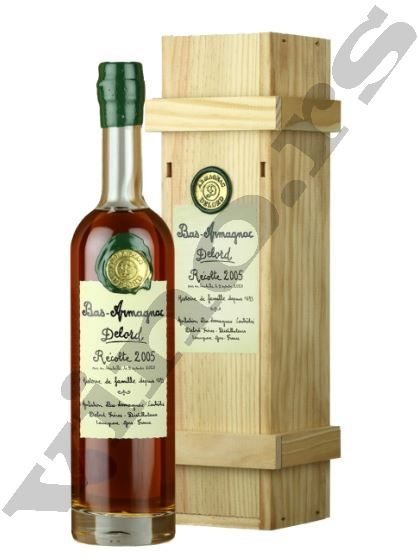Delord Armagnac Recolte 2005 Wooden Box 0,5 L