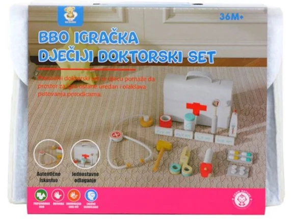 BBO Drvena igračka Dečiji doktorski set 3G+