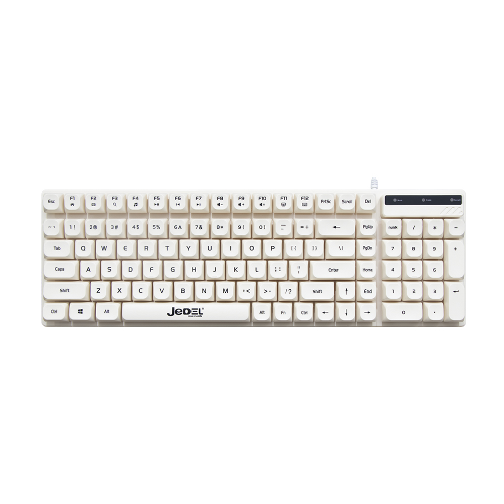 Tastatura kancelarijska K30 bela JEDEL