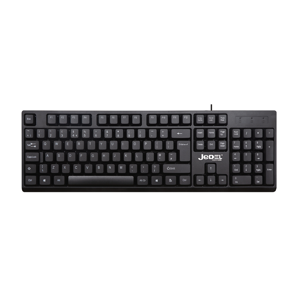 Tastatura kancelarijska K29 crna JEDEL
