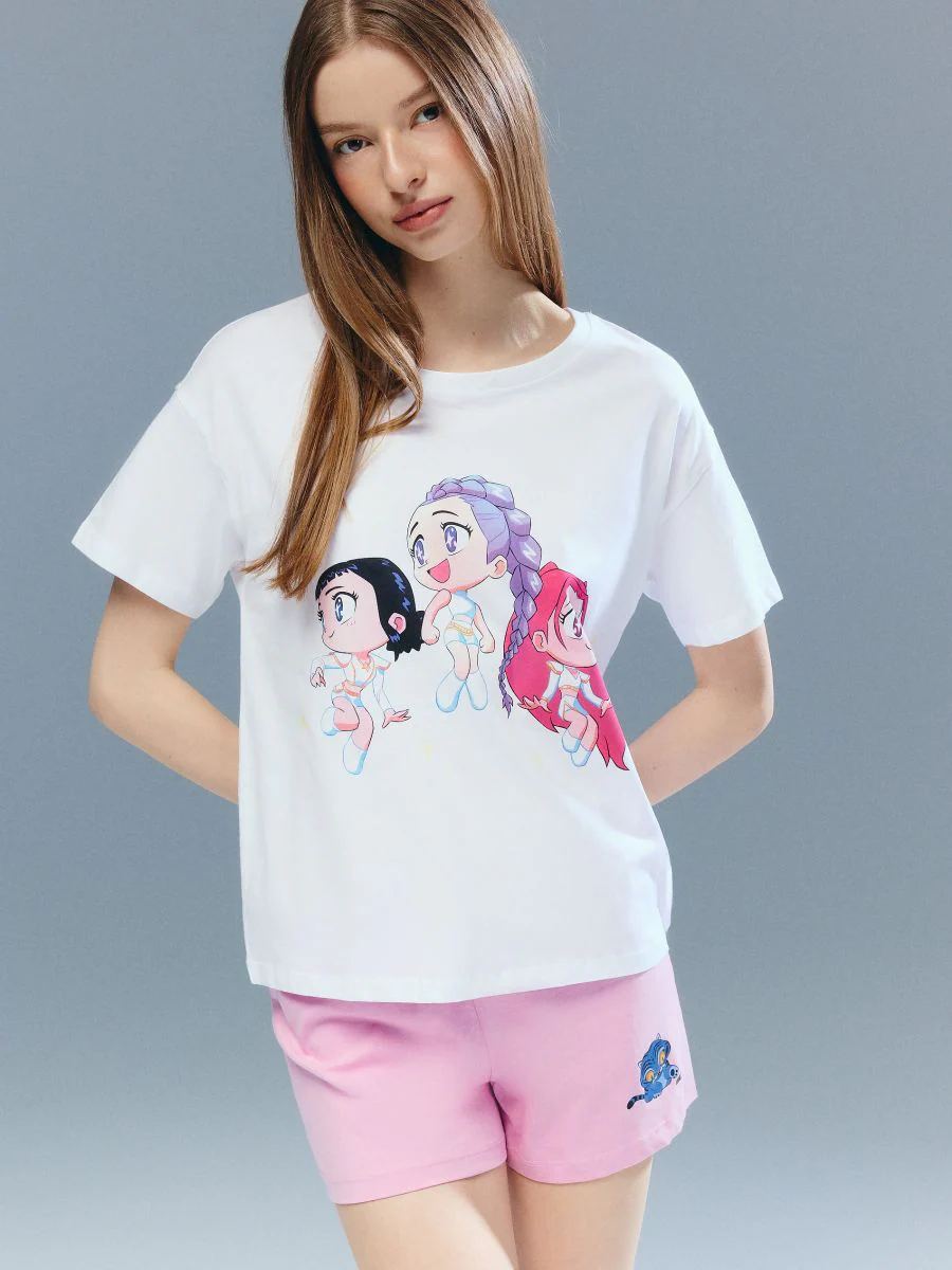 Pidžama sa printom KPop Demon Hunters