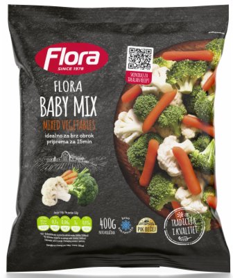 SMRZNUTO POVRĆE BABY MIX FLORA 400G
