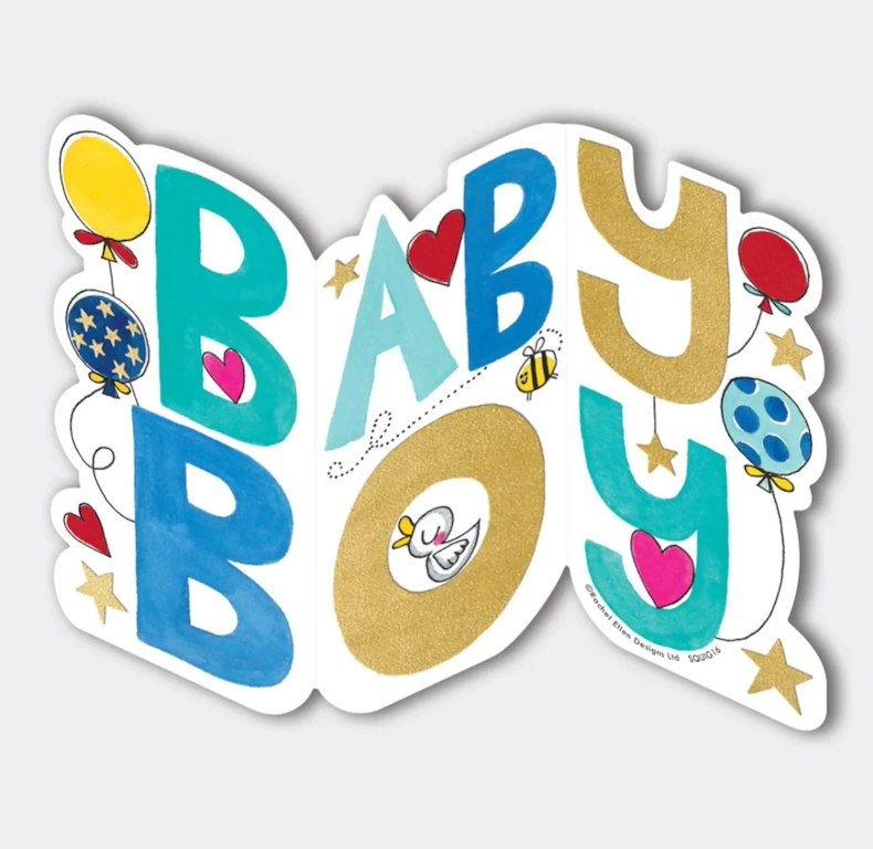 Čestitka - Baby Boy/Text Card