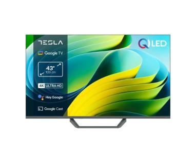 TESLA SMART QLED TV 43 Tesla Q43E655GUS 3840x2160/4K/DVB-T2/Bluetooth/WiFi/Frameless/GoogleTV