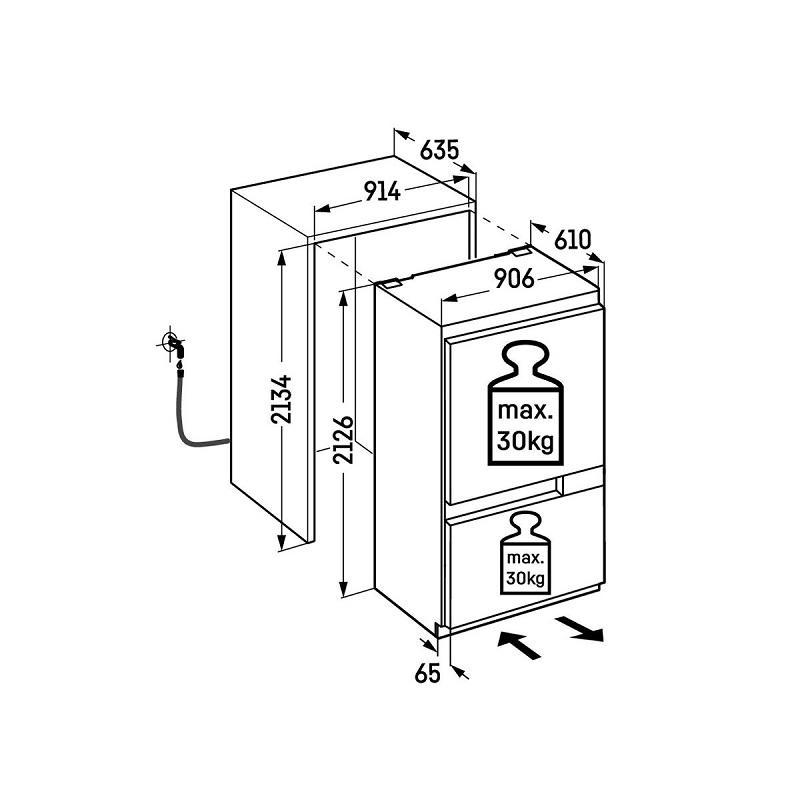 Liebherr ugradni fržider ECBNdi 9970