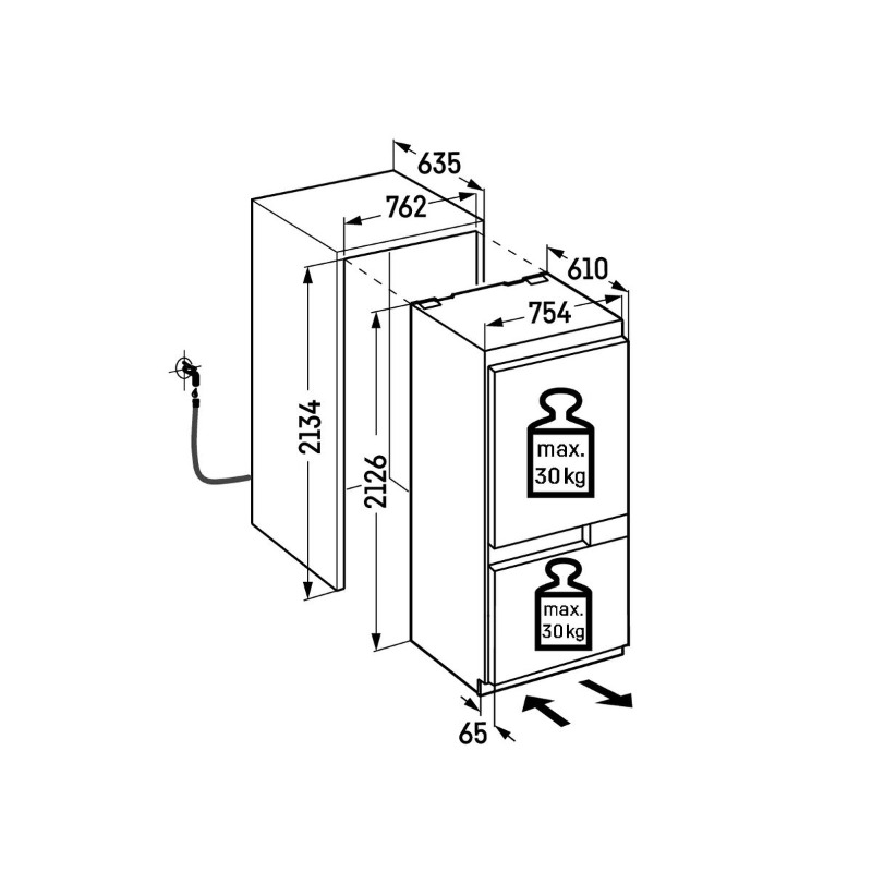 Liebherr ugradni frižider ECBNei 9770