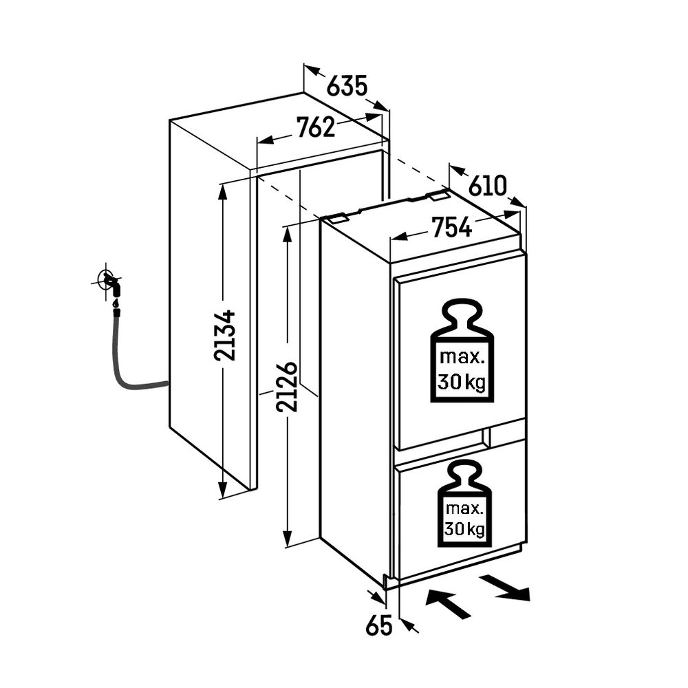 Liebherr ugradni frižider ECBNei 9771