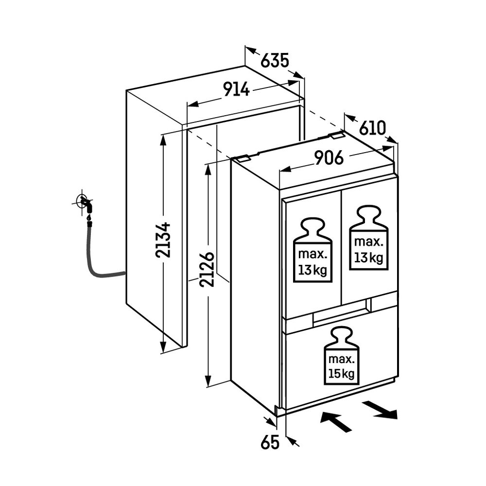 Liebherr ugradni frižider ECBNei 9972