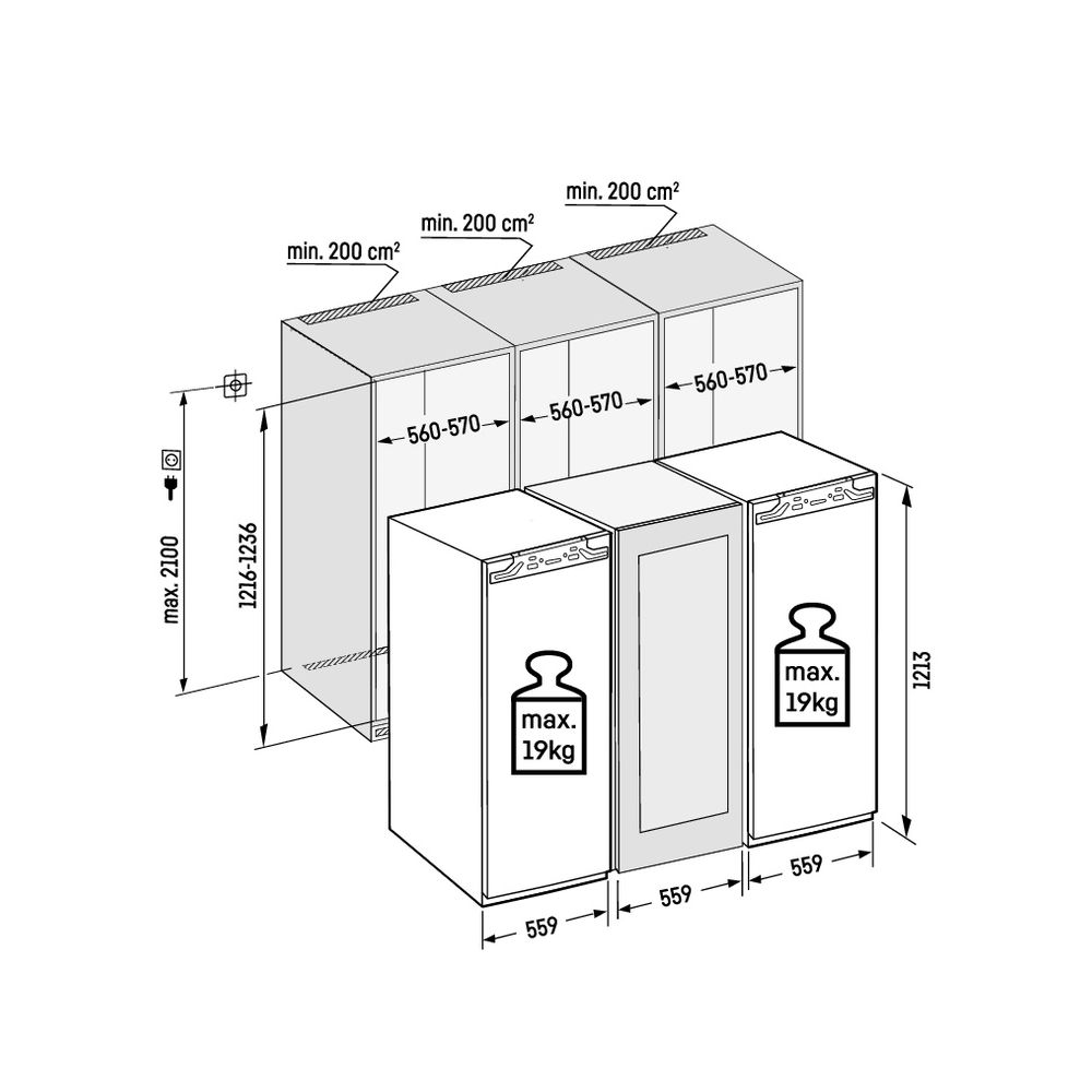 Liebherr side by side kombinacija frižidera IXRFW 4173