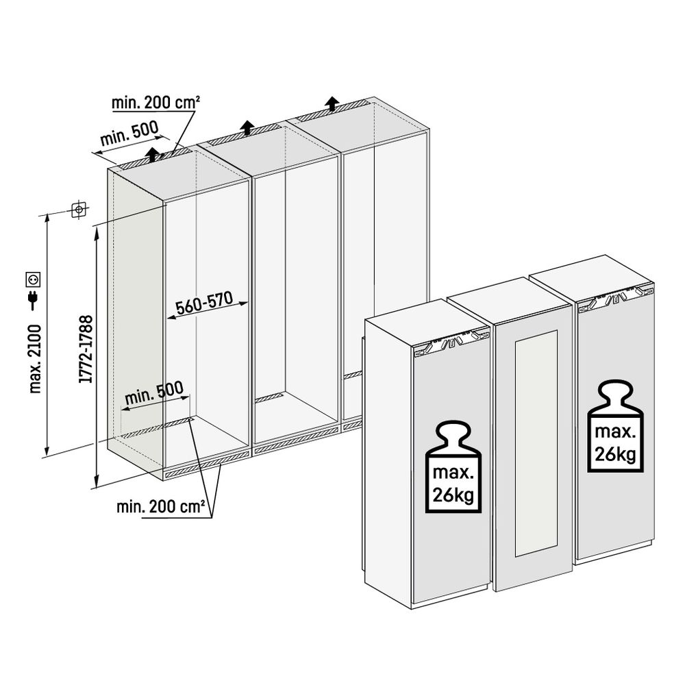 Liebherr side by side kombinacija frižidera IXRFW 5103