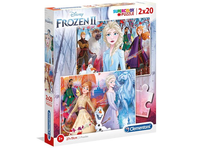 Puzzle slagalice 2x20 delova Frozen 2 Clementoni 24759