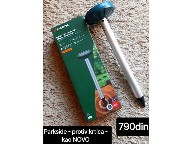 Parkside solarni rasterivač krtica glodara - kao NOVO