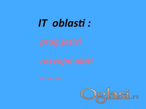 Online časovi iz IT oblasti za sve nivoe obrazovanja 900-1200 / 60 min.
