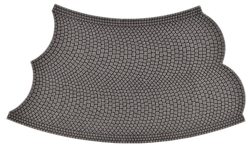Vollmer 48256 Ulica z kostki brukowej - zakręt 45 st. (R 12 cm)