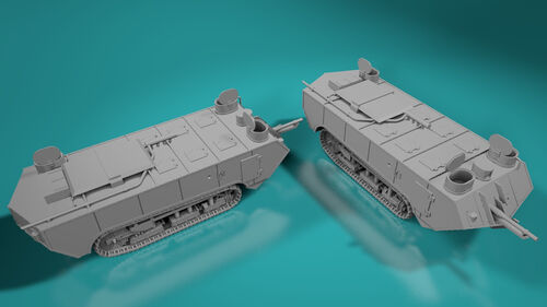 EMP3D 72011743-87 Char St. (Saint) Chamond M16 - otwarte włazy