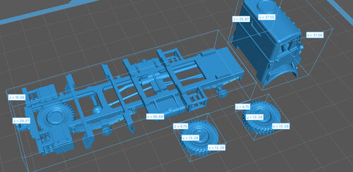 NEW! EMP3D 72012001 Ciężarówka 3-tonowa Bedford QLT - bez skrzyni