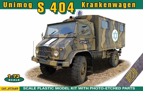 NEW! ACE 72469 Unimog S 404 Krankenwagen