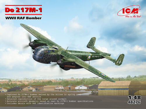 NEW! ICM 48276 Dornier Do 217 M-1 - RAF WWII Bomber