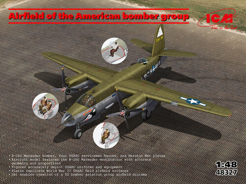 NEW! ICM 48327 Airfield of the American Bomber Group