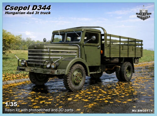 Balaton Modell BM35174 Csepel D344 - Hungarian 4x4 3t Truck