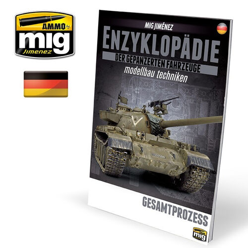 AMMO of Mig Jimenez 6185GER Encyclopedia of Armoured Vehicles Model Making Techniques - Volume Extra Overall Process (German)