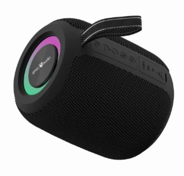Gembird SPK-BT-LED-05-BK Portable Bluetooth RGB LED TWS speaker, 8W, BT, FM, USB, Handsfree, Black