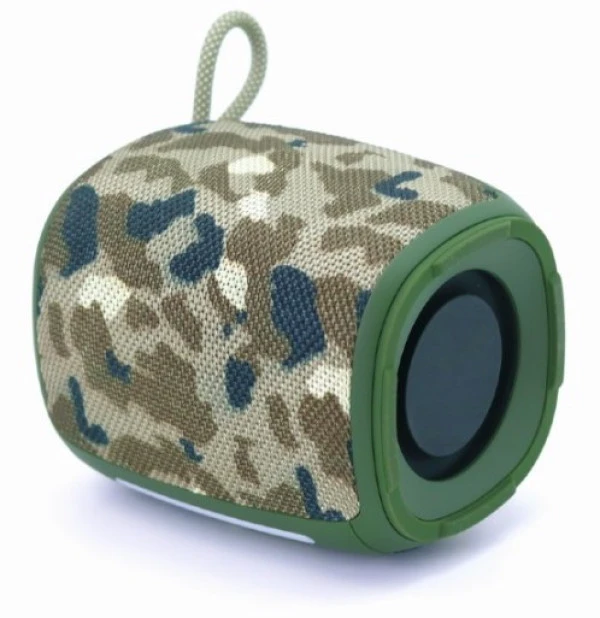 Gembird SPK-BT-LED-03-CM Portable RGB LED Bluetooth speaker 5W, BT, FM, TF, USB, Handsfree, camo