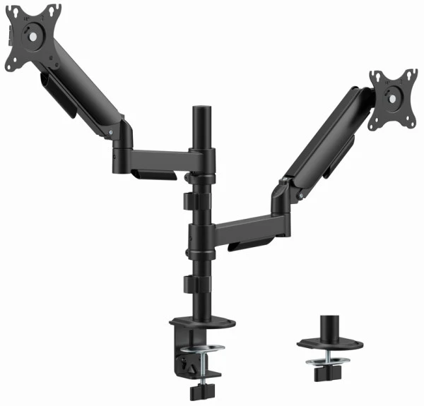 Gembird MA-DA2P-02 Podesivi dupli stoni drzac za monitor, tilt, 17-32 max.9kg