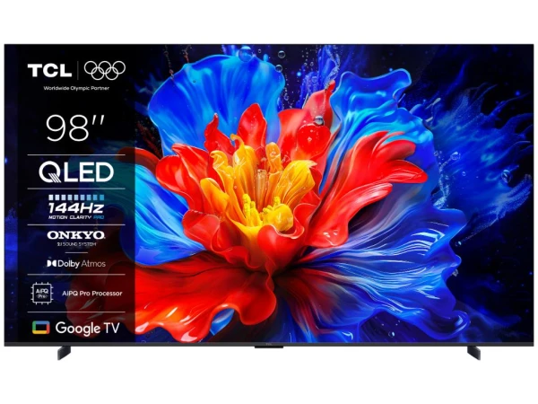 TCL Televizor 98P8K MiniLED-QLED 98'' 4K UHD 144Hz Google TV crna