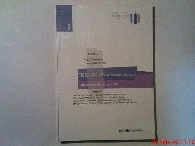 FIZIOLOGIJA ZA STUDENTE MEDICINE - II DEO - KOJIC ZVEZD