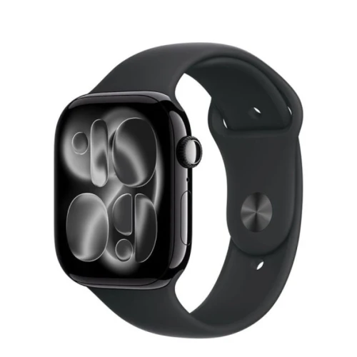Apple Watch S11 GPS 42mm Jet Black Aluminium Case with Black Sport Band - SM meqt4rka
