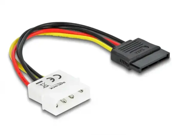 Kettz NK-K015 Adapter MF 4 PIN Molex na S-ATA 15 Pin 0,15M