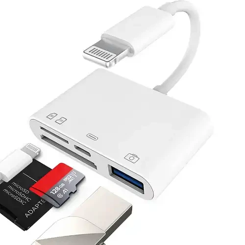 Kettz Lightning čitač kartica 4u1 1*USB3.0+1*SD+1*TF+1*TIP C