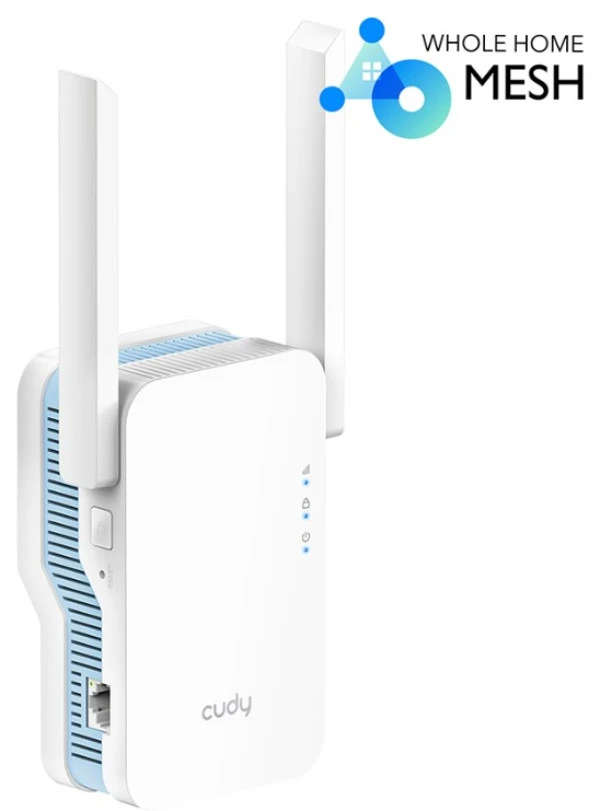 Cudy RE1200 AC1200 Wi-Fi MESH Range Extender, Dual Band 2.4+5Ghz,2x5dBi, 1xLAN, AP/WPS, ACCESS+LED