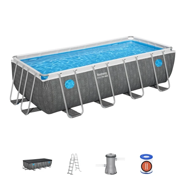 Bestway Steel Pro Max Splashview bazen 488×244×122 cm set sa filter pumpom