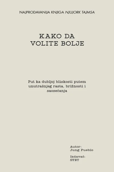 Kako da volite bolje