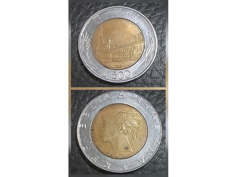 500 lira – Italija, 1989