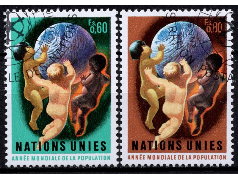 UN Geneva 1974. Komplet serija
