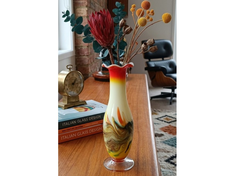 Unikatna Umetnicka vaza-Rucni rad(Murano stil)