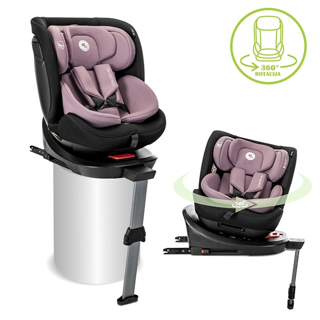 Lorelli CONCORD PRO i-Size Isofix 360° auto sedište za decu 40-150 cm Pink