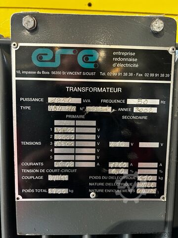 Električni transformator
Entreprise Redonnaise d’Electricité N84-820