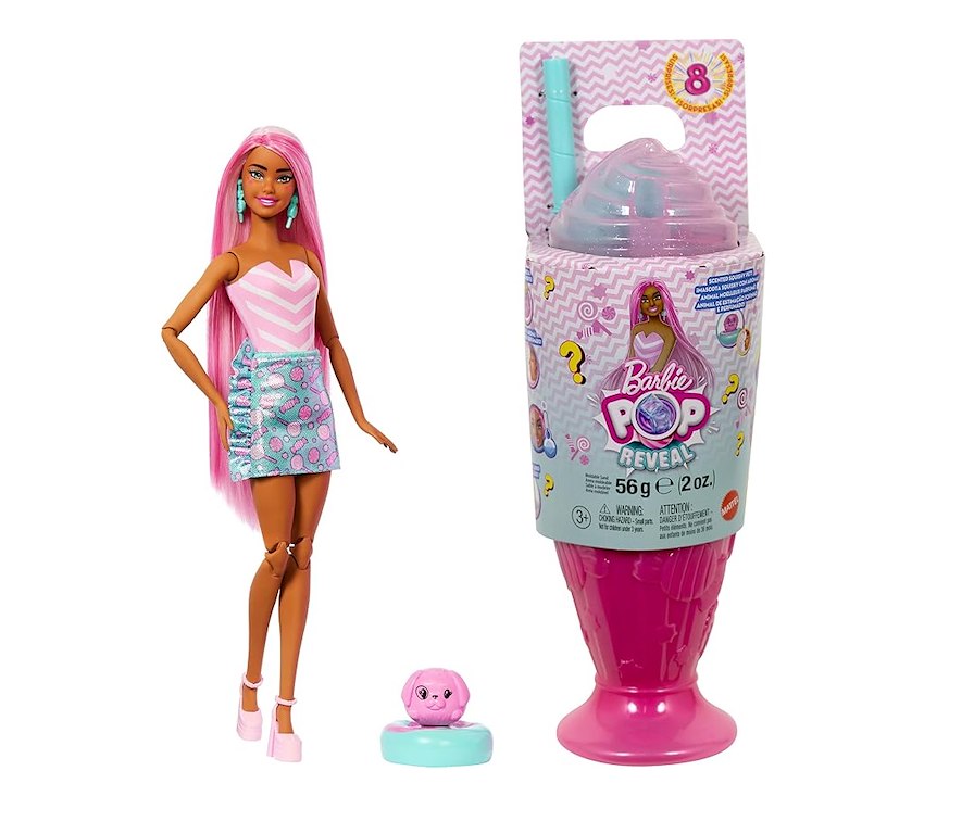 Barbie Pop Reveal Treat – lutka sa 8 iznenađenja
