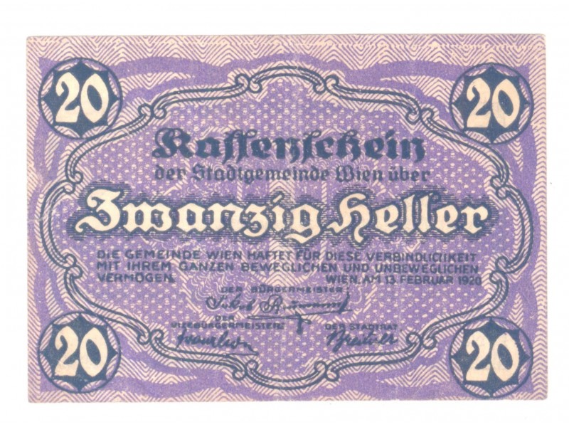 Austrija 20 heller 1920 Wien