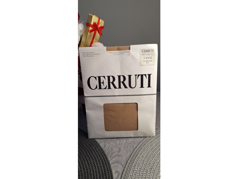 CERRUTI ultra fine mat čarape NOVO 2.vel