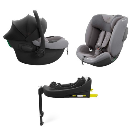 Kinderkraft set auto sedišta i-lite i-fix endura safe sa isofix bazom grey ( kcensa00gry3000 )