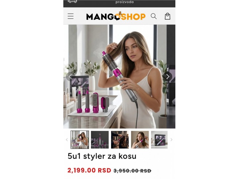 Hot air styler 5 u 1